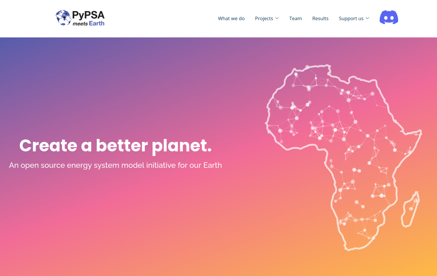 PyPSA meets Earth - An open energy system model initiative for our Earth.